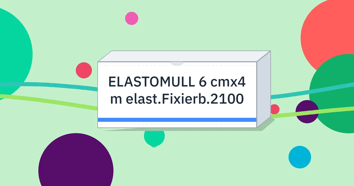 Symbolbild: Packung mit der Aufschrift ELASTOMULL 6 cmx4 m elast.Fixierb.2100 (PZN 12656616) – Verfügbarkeit und Bezug in Apotheken in Frankfurt am Main