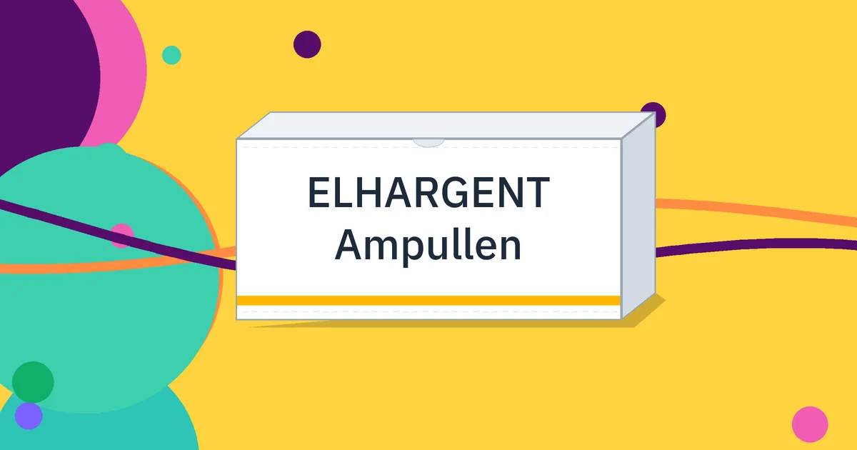 Symbolbild: Packung mit der Aufschrift ELHARGENT Ampullen (PZN 04190121) – Verfügbarkeit und Bezug in Apotheken in Frankfurt am Main