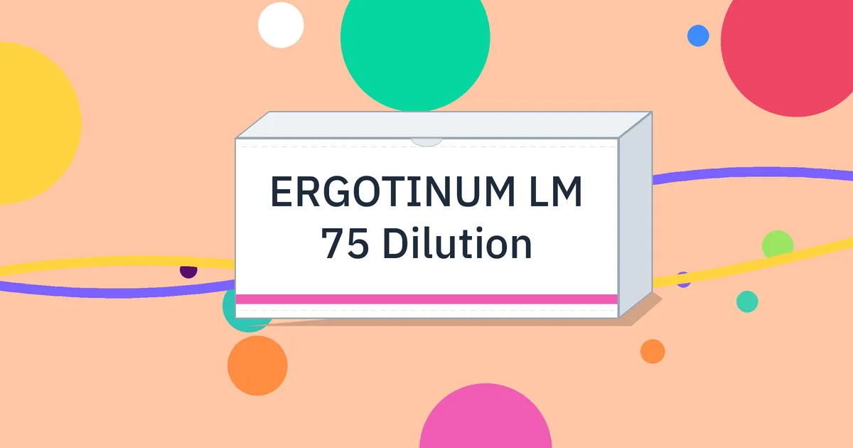 Symbolbild: Packung mit der Aufschrift ERGOTINUM LM 75 Dilution (PZN 13477471) – Verfügbarkeit und Bezug in Apotheken in Frankfurt am Main