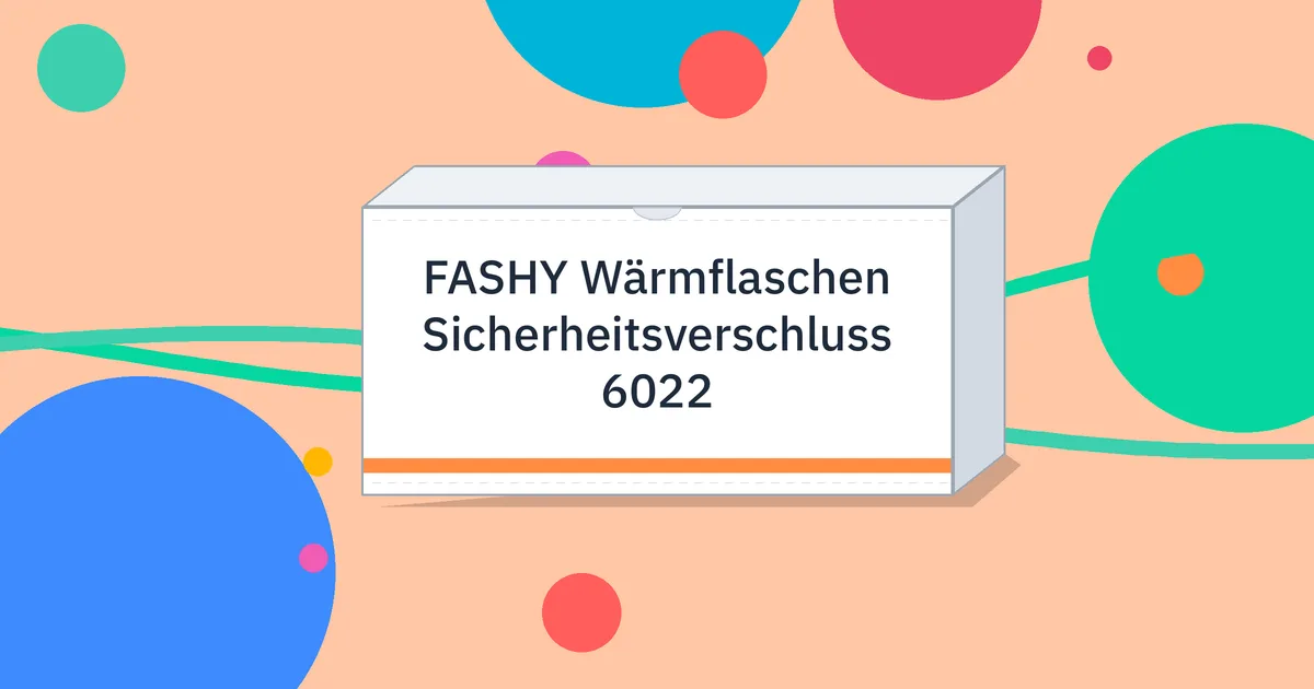 Symbolbild: Packung mit der Aufschrift FASHY Wärmflaschen Sicherheitsverschluss 6022 (PZN 14142198) – Verfügbarkeit und Bezug in Apotheken in Frankfurt am Main