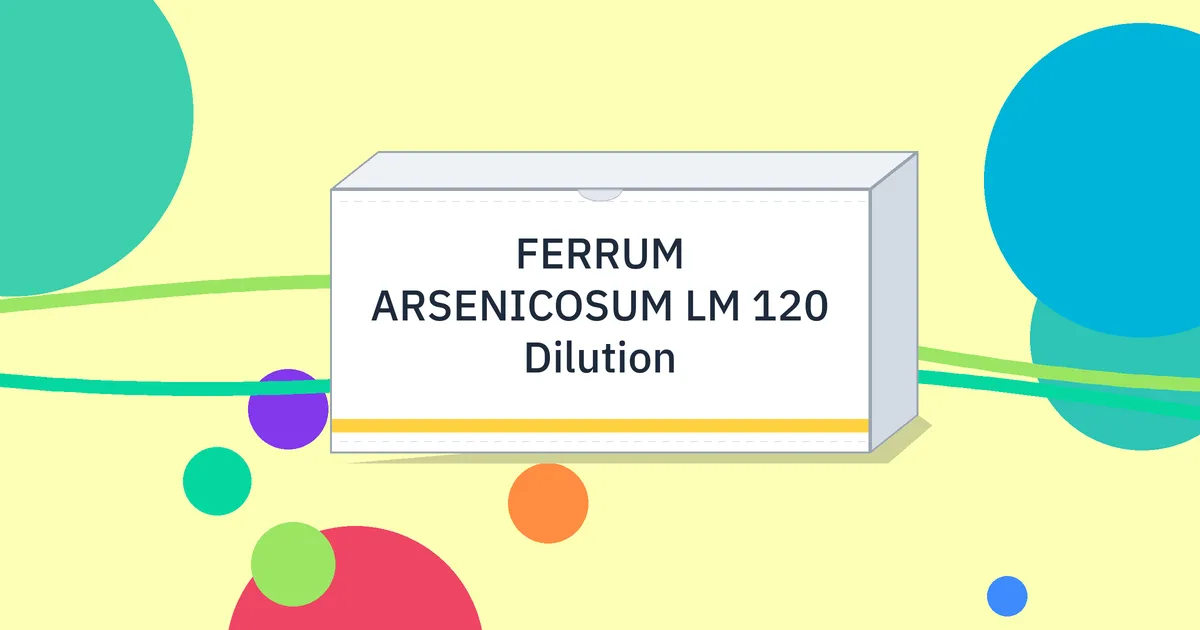 Symbolbild: Packung mit der Aufschrift FERRUM ARSENICOSUM LM 120 Dilution (PZN 12847813) – Verfügbarkeit und Bezug in Apotheken in Frankfurt am Main
