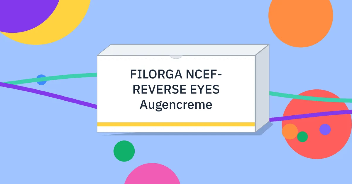 Symbolbild: Packung mit der Aufschrift FILORGA NCEF-REVERSE EYES Augencreme (PZN 18898786) – Verfügbarkeit und Bezug in Apotheken in Frankfurt am Main