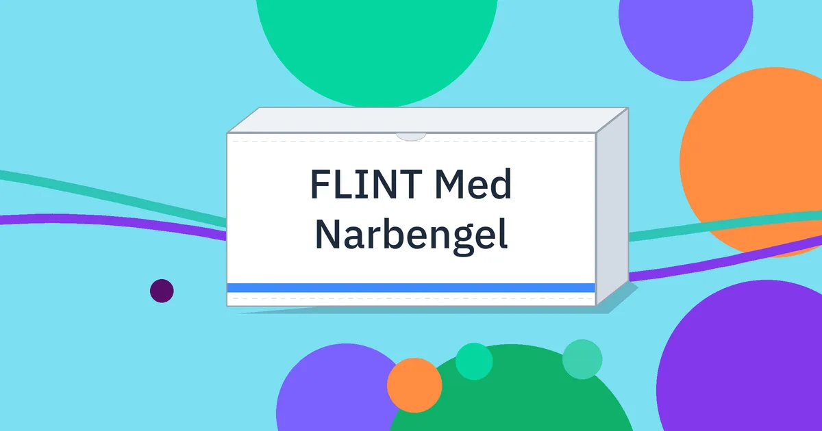 Symbolbild: Packung mit der Aufschrift FLINT Med Narbengel (PZN 17938302) – Verfügbarkeit und Bezug in Apotheken in Frankfurt am Main