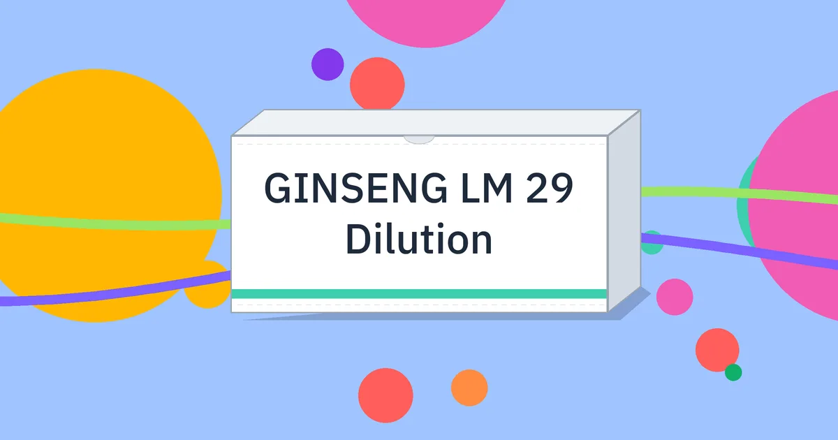 Symbolbild: Packung mit der Aufschrift GINSENG LM 29 Dilution (PZN 12878736) – Verfügbarkeit und Bezug in Apotheken in Frankfurt am Main