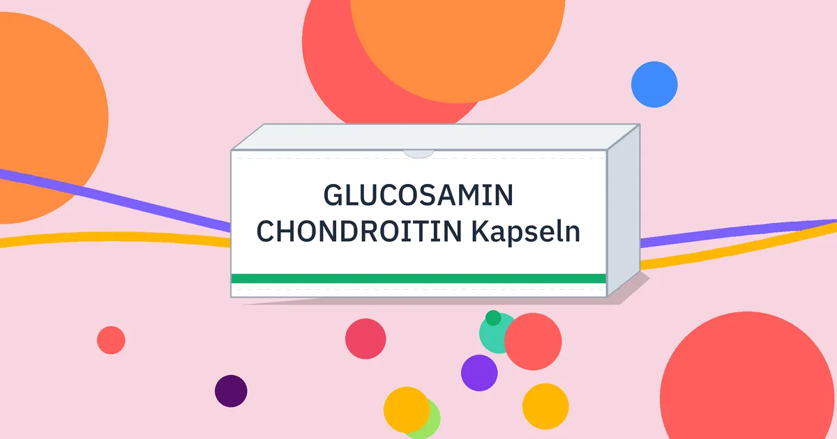 Symbolbild: Packung mit der Aufschrift GLUCOSAMIN CHONDROITIN Kapseln (PZN 03937983) – Verfügbarkeit und Bezug in Apotheken in Frankfurt am Main