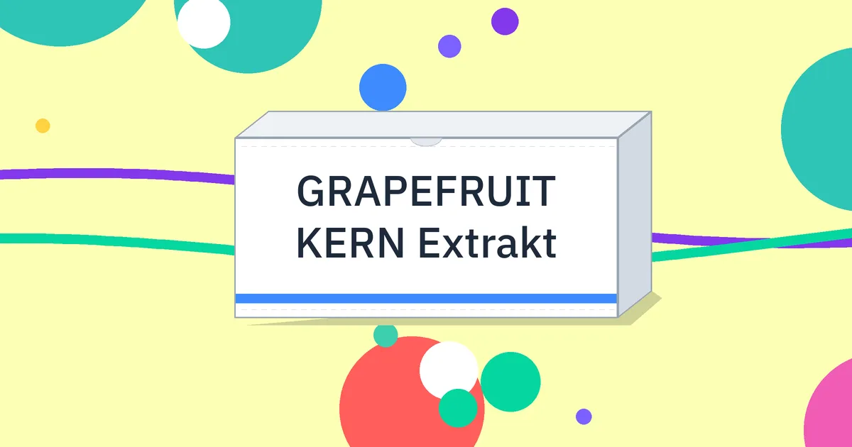 Symbolbild: Packung mit der Aufschrift GRAPEFRUIT KERN Extrakt (PZN 07590826) – Verfügbarkeit und Bezug in Apotheken in Frankfurt am Main