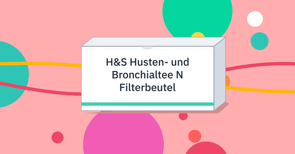 Symbolbild: Packung mit der Aufschrift H&S Husten- und Bronchialtee N Filterbeutel (PZN 03796790) – Verfügbarkeit und Bezug in Apotheken in Frankfurt am Main