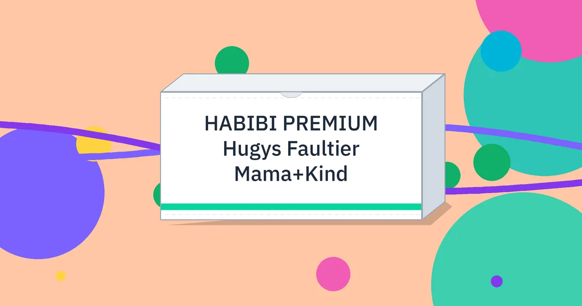 Symbolbild: Packung mit der Aufschrift HABIBI PREMIUM Hugys Faultier Mama+Kind (PZN 18749218) – Verfügbarkeit und Bezug in Apotheken in Frankfurt am Main
