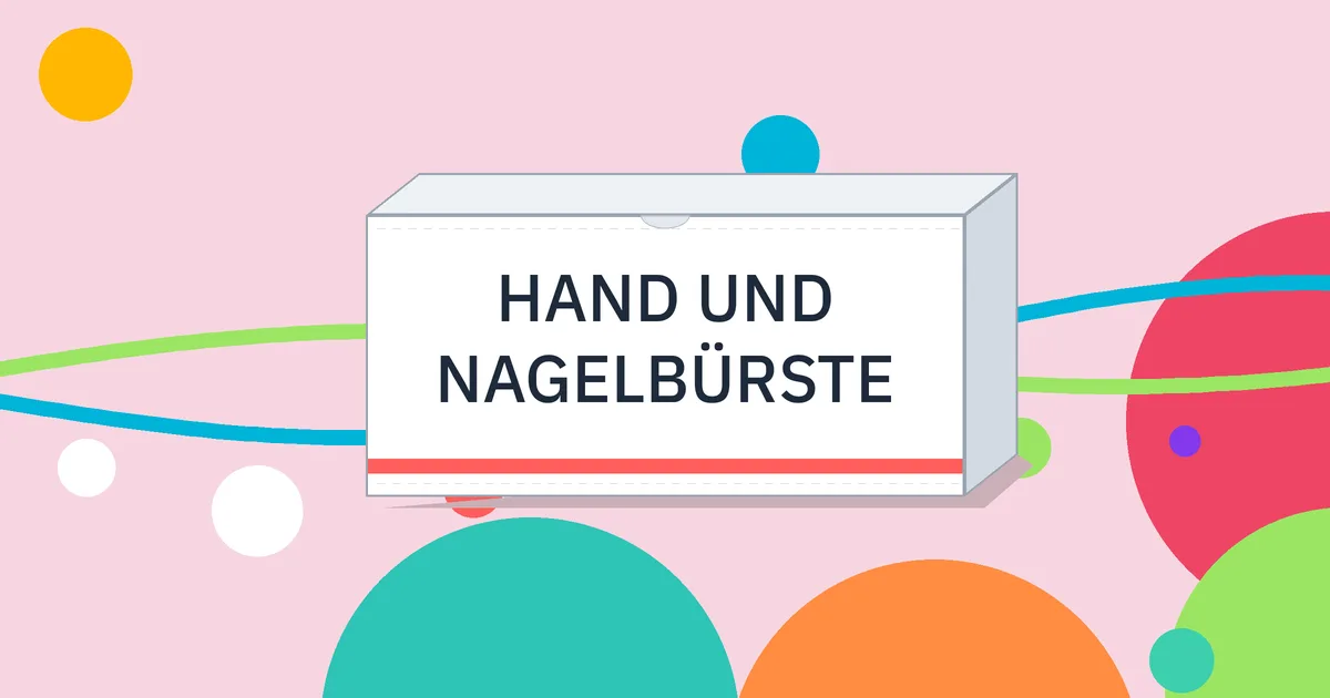 Symbolbild: Packung mit der Aufschrift HAND UND NAGELBÜRSTE (PZN 07362491) – Verfügbarkeit und Bezug in Apotheken in Frankfurt am Main