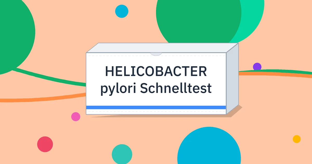 Symbolbild: Packung mit der Aufschrift HELICOBACTER pylori Schnelltest (PZN 01139361) – Verfügbarkeit und Bezug in Apotheken in Frankfurt am Main