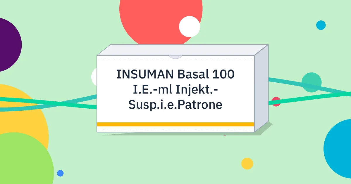 Symbolbild: Packung mit der Aufschrift INSUMAN Basal 100 I.E.-ml Injekt.-Susp.i.e.Patrone (PZN 03428721) – Verfügbarkeit und Bezug in Apotheken in Frankfurt am Main