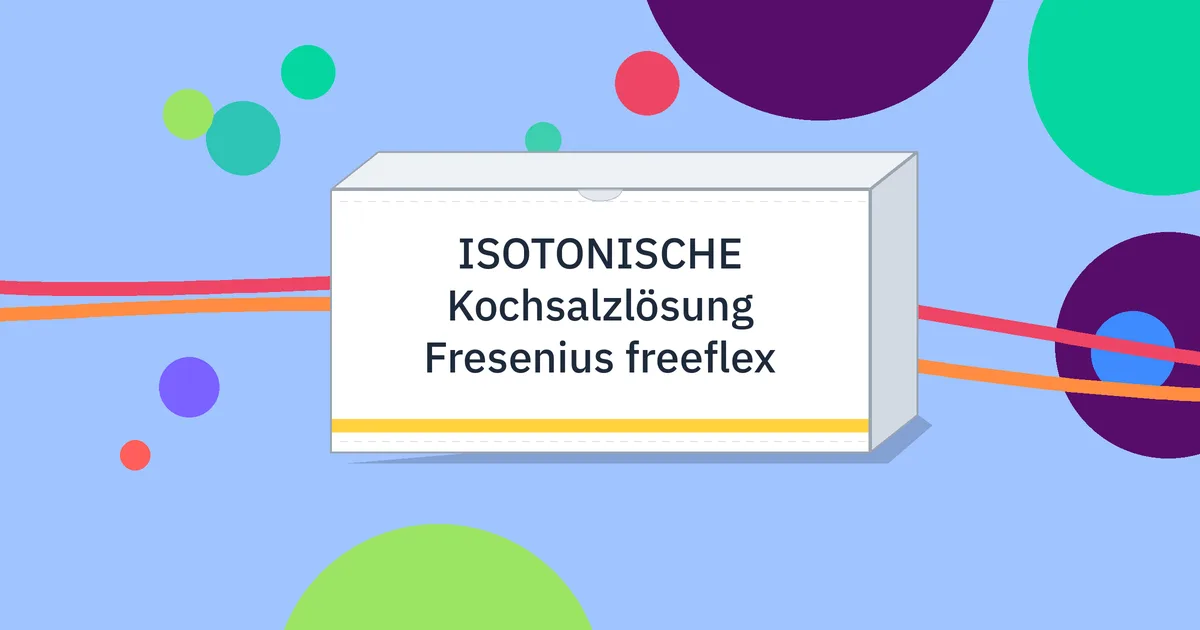 Symbolbild: Packung mit der Aufschrift ISOTONISCHE Kochsalzlösung Fresenius freeflex (PZN 04946524) – Verfügbarkeit und Bezug in Apotheken in Frankfurt am Main