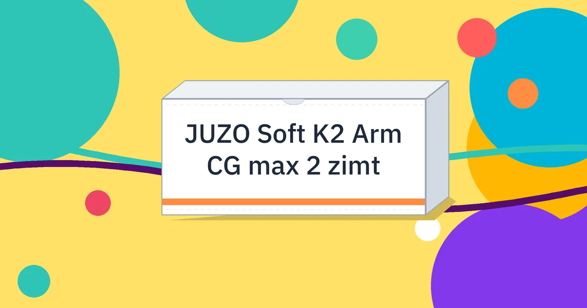 Symbolbild: Packung mit der Aufschrift JUZO Soft K2 Arm CG max 2 zimt (PZN 15513797) – Verfügbarkeit und Bezug in Apotheken in Frankfurt am Main