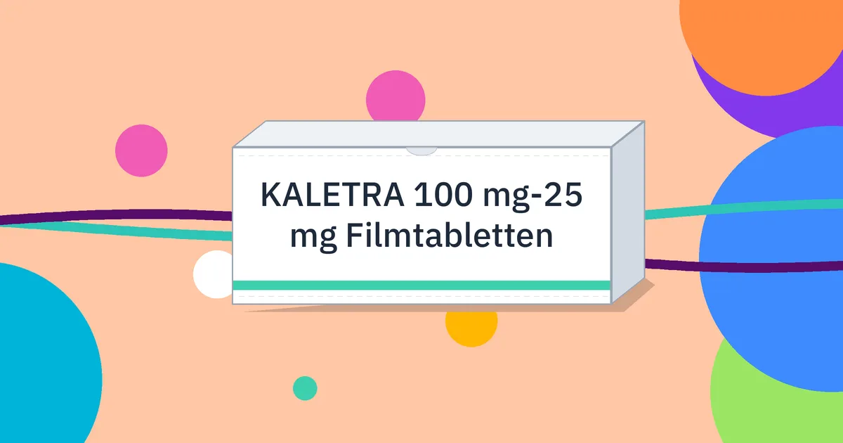 Symbolbild: Packung mit der Aufschrift KALETRA 100 mg-25 mg Filmtabletten (PZN 10232266) – Verfügbarkeit und Bezug in Apotheken in Frankfurt am Main