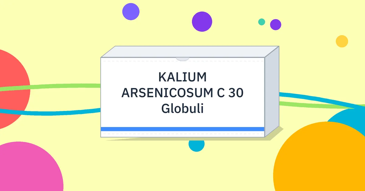 Symbolbild: Packung mit der Aufschrift KALIUM ARSENICOSUM C 30 Globuli (PZN 04222329) – Verfügbarkeit und Bezug in Apotheken in Frankfurt am Main