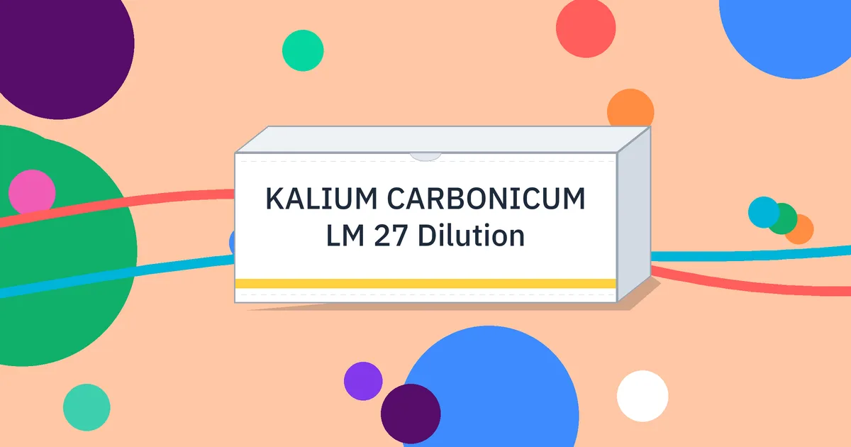 Symbolbild: Packung mit der Aufschrift KALIUM CARBONICUM LM 27 Dilution (PZN 12918453) – Verfügbarkeit und Bezug in Apotheken in Frankfurt am Main