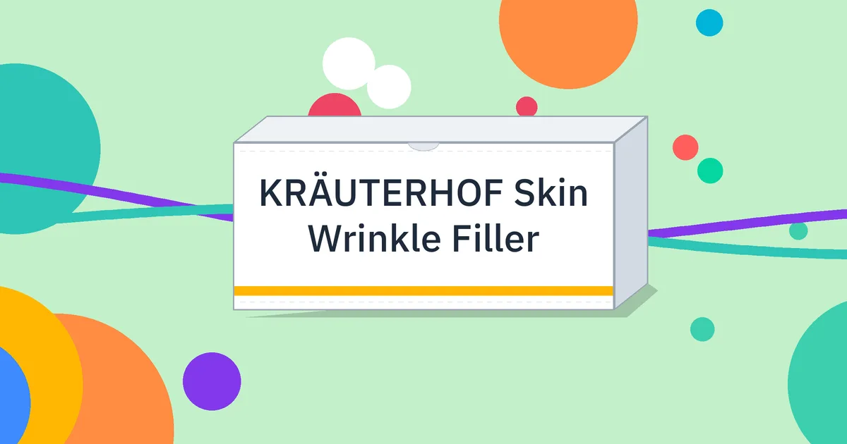 Symbolbild: Packung mit der Aufschrift KRÄUTERHOF Skin Wrinkle Filler (PZN 14412628) – Verfügbarkeit und Bezug in Apotheken in Frankfurt am Main