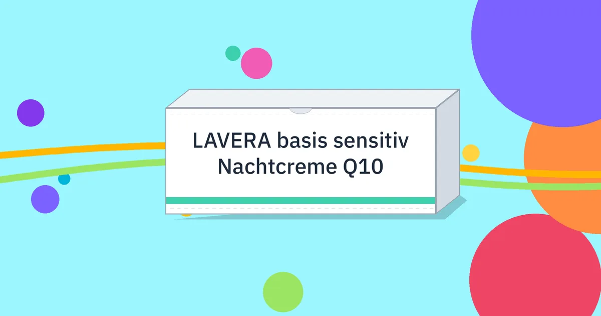 Symbolbild: Packung mit der Aufschrift LAVERA basis sensitiv Nachtcreme Q10 (PZN 17828022) – Verfügbarkeit und Bezug in Apotheken in Frankfurt am Main