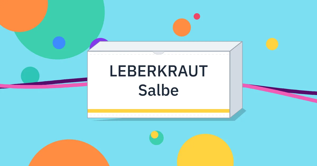 Symbolbild: Packung mit der Aufschrift LEBERKRAUT Salbe (PZN 18439630) – Verfügbarkeit und Bezug in Apotheken in Frankfurt am Main