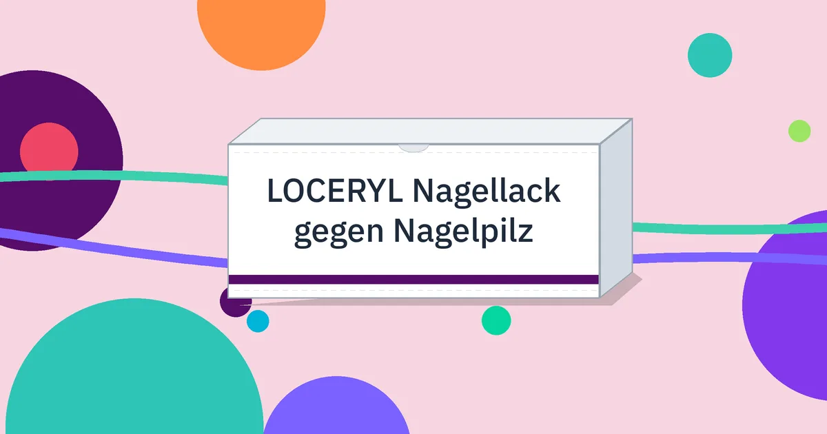Symbolbild: Packung mit der Aufschrift LOCERYL Nagellack gegen Nagelpilz (PZN 16036980) – Verfügbarkeit und Bezug in Apotheken in Frankfurt am Main