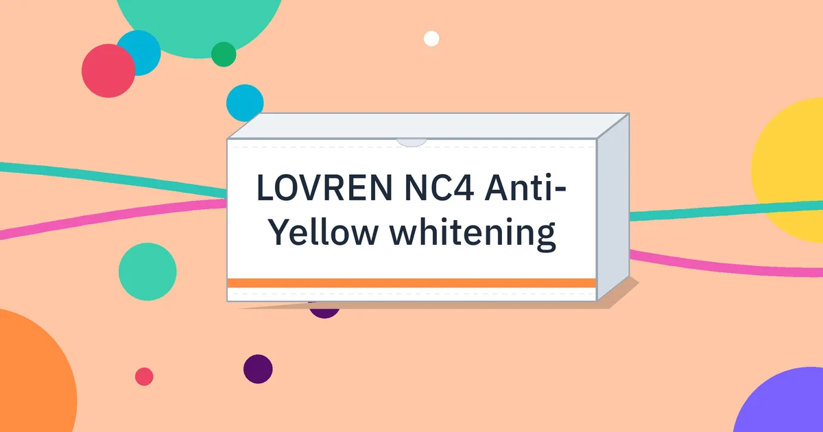 Symbolbild: Packung mit der Aufschrift LOVREN NC4 Anti-Yellow whitening (PZN 20030291) – Verfügbarkeit und Bezug in Apotheken in Frankfurt am Main