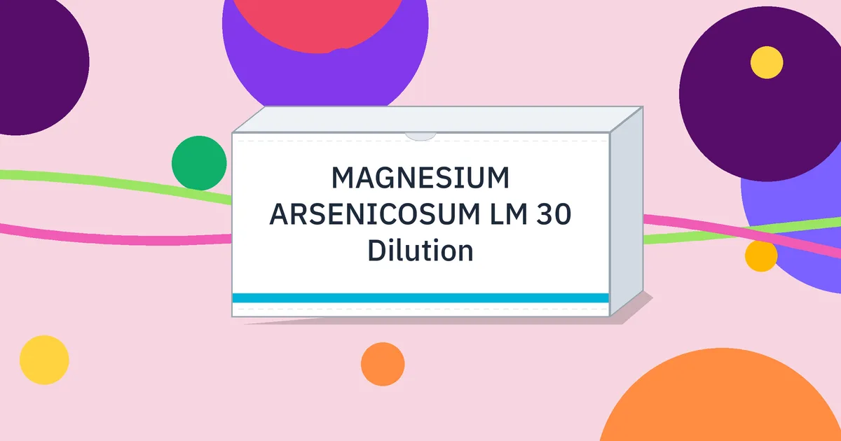 Symbolbild: Packung mit der Aufschrift MAGNESIUM ARSENICOSUM LM 30 Dilution (PZN 12936356) – Verfügbarkeit und Bezug in Apotheken in Frankfurt am Main