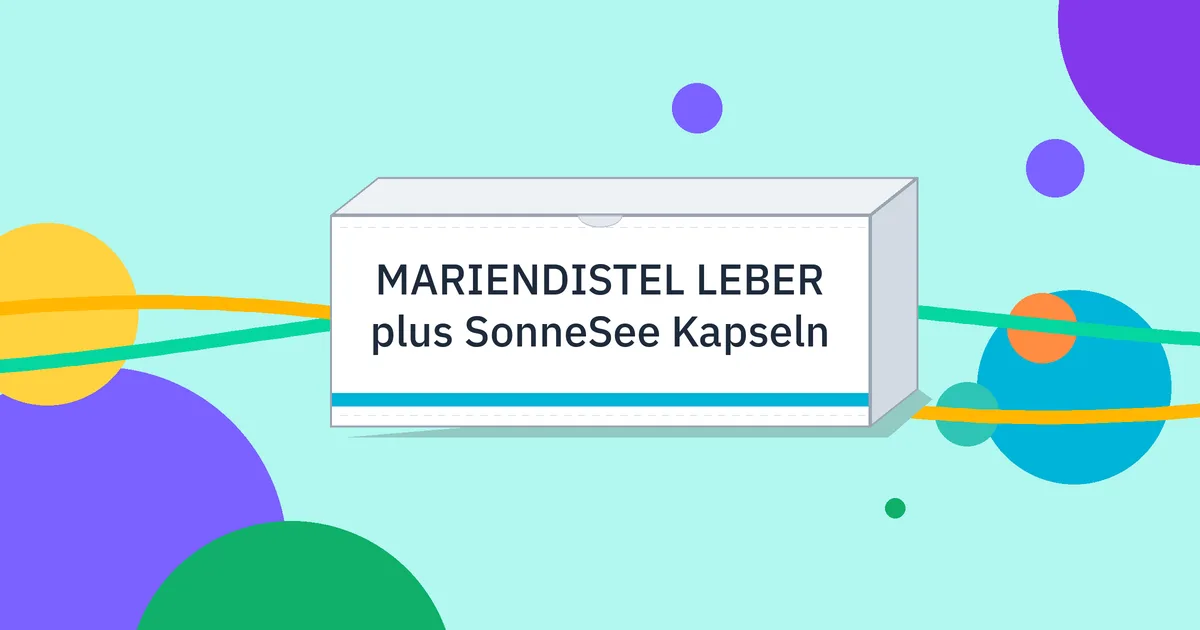 Symbolbild: Packung mit der Aufschrift MARIENDISTEL LEBER plus SonneSee Kapseln (PZN 18797743) – Verfügbarkeit und Bezug in Apotheken in Frankfurt am Main