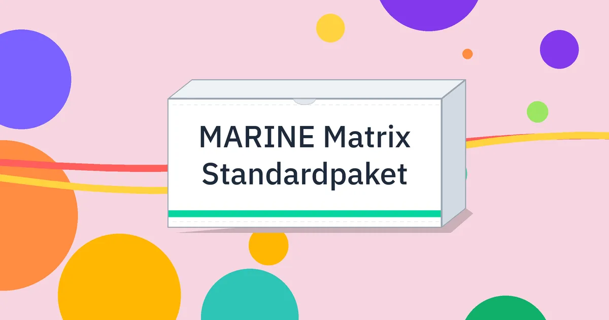 Symbolbild: Packung mit der Aufschrift MARINE Matrix Standardpaket (PZN 12645050) – Verfügbarkeit und Bezug in Apotheken in Frankfurt am Main