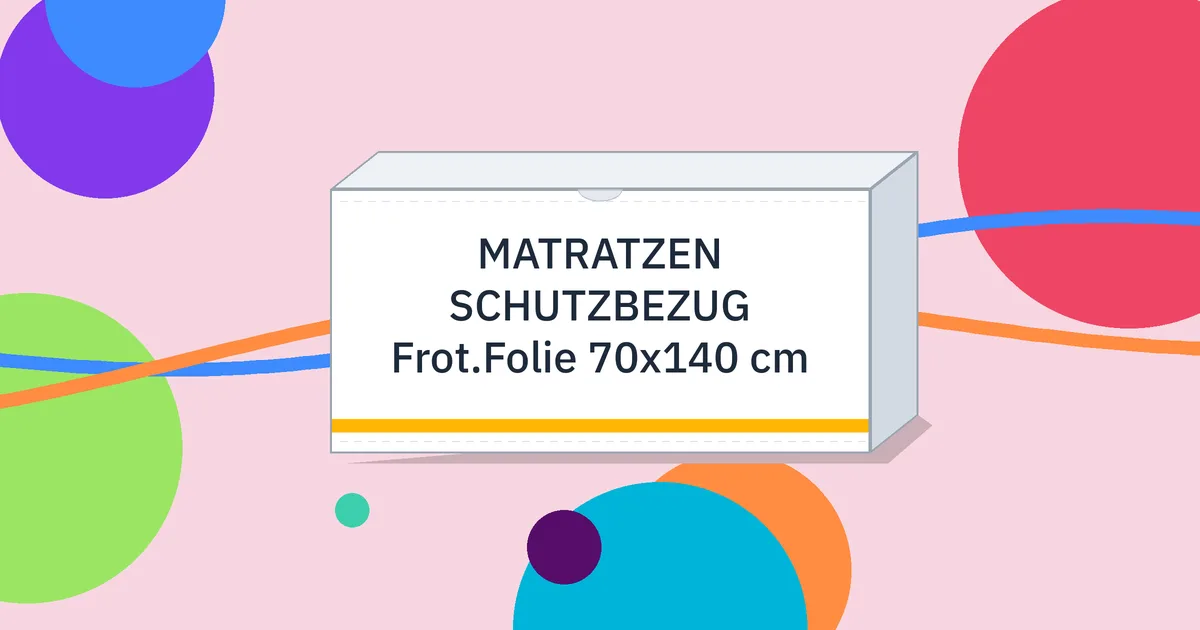 Symbolbild: Packung mit der Aufschrift MATRATZEN SCHUTZBEZUG Frot.Folie 70x140 cm (PZN 09303185) – Verfügbarkeit und Bezug in Apotheken in Frankfurt am Main