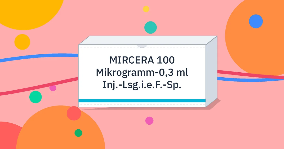 Symbolbild: Packung mit der Aufschrift MIRCERA 100 Mikrogramm-0,3 ml Inj.-Lsg.i.e.F.-Sp. (PZN 01151586) – Verfügbarkeit und Bezug in Apotheken in Frankfurt am Main