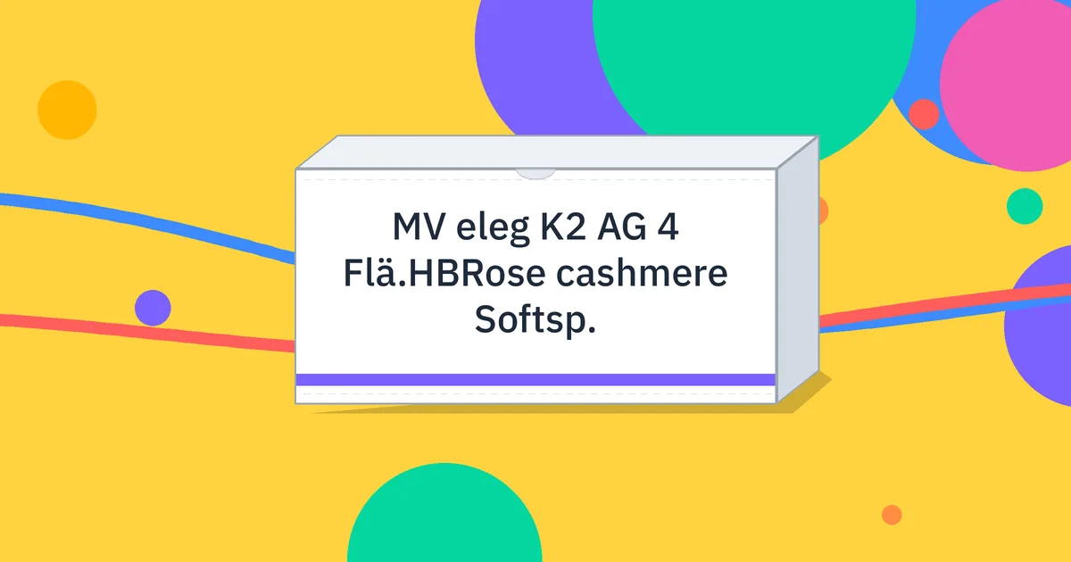 Symbolbild: Packung mit der Aufschrift MV eleg K2 AG 4 Flä.HBRose cashmere Softsp. (PZN 15717815) – Verfügbarkeit und Bezug in Apotheken in Frankfurt am Main