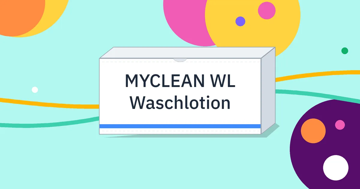 Symbolbild: Packung mit der Aufschrift MYCLEAN WL Waschlotion (PZN 20632222) – Verfügbarkeit und Bezug in Apotheken in Frankfurt am Main
