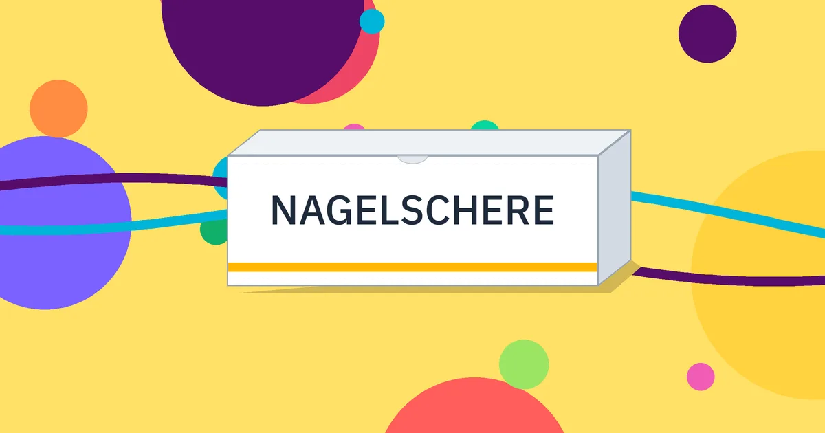 Symbolbild: Packung mit der Aufschrift NAGELSCHERE (PZN 07497251) – Verfügbarkeit und Bezug in Apotheken in Frankfurt am Main