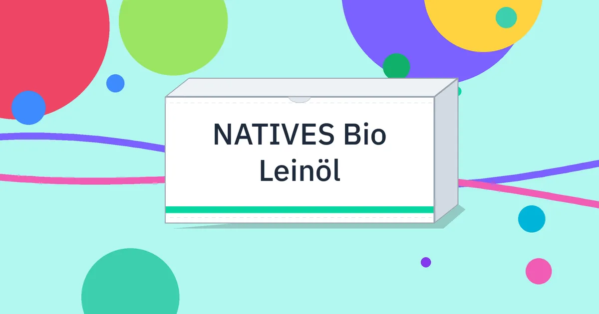 Symbolbild: Packung mit der Aufschrift NATIVES Bio Leinöl (PZN 20000924) – Verfügbarkeit und Bezug in Apotheken in Frankfurt am Main