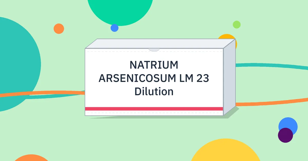 Symbolbild: Packung mit der Aufschrift NATRIUM ARSENICOSUM LM 23 Dilution (PZN 12959481) – Verfügbarkeit und Bezug in Apotheken in Frankfurt am Main