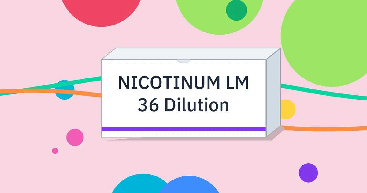 Symbolbild: Packung mit der Aufschrift NICOTINUM LM 36 Dilution (PZN 12969315) – Verfügbarkeit und Bezug in Apotheken in Frankfurt am Main