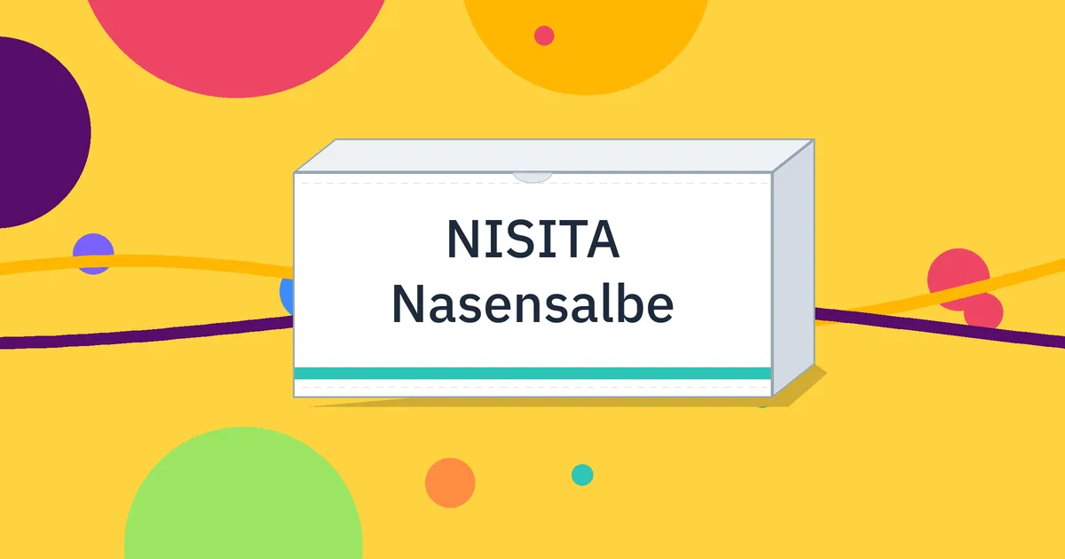 Symbolbild: Packung mit der Aufschrift NISITA Nasensalbe (PZN 01287794) – Verfügbarkeit und Bezug in Apotheken in Frankfurt am Main