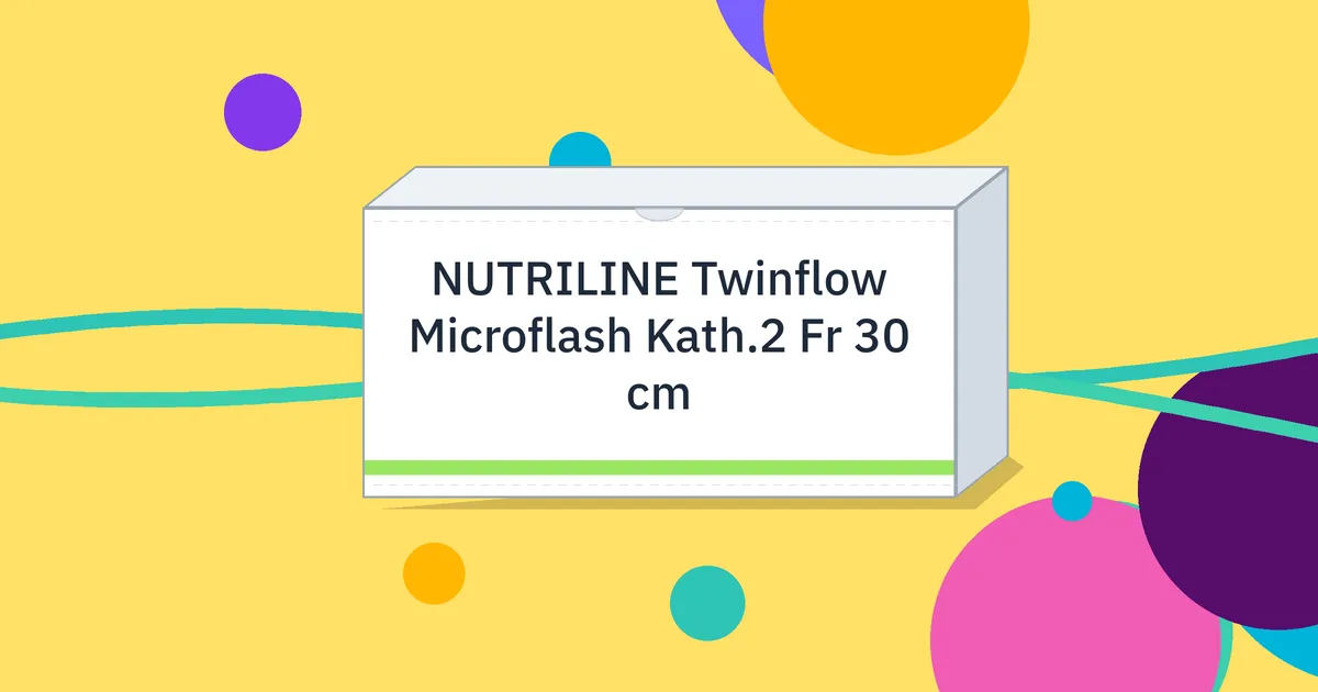 Symbolbild: Packung mit der Aufschrift NUTRILINE Twinflow Microflash Kath.2 Fr 30 cm (PZN 09398197) – Verfügbarkeit und Bezug in Apotheken in Frankfurt am Main