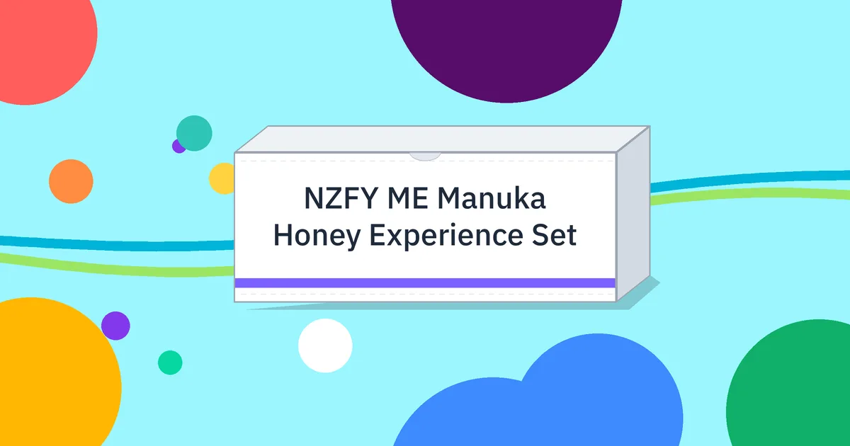 Symbolbild: Packung mit der Aufschrift NZFY ME Manuka Honey Experience Set (PZN 20861017) – Verfügbarkeit und Bezug in Apotheken in Frankfurt am Main