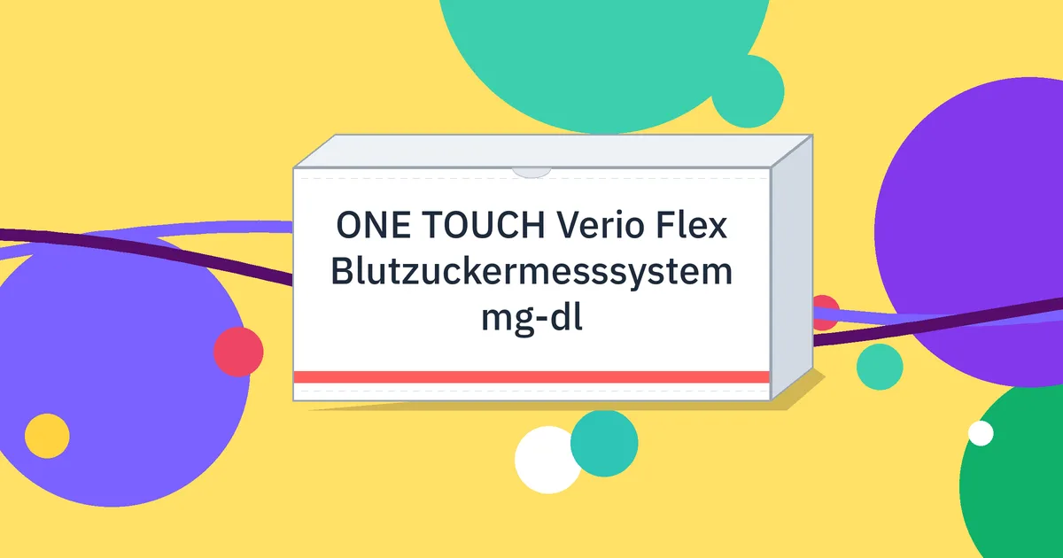 Symbolbild: Packung mit der Aufschrift ONE TOUCH Verio Flex Blutzuckermesssystem mg-dl (PZN 10966005) – Verfügbarkeit und Bezug in Apotheken in Frankfurt am Main
