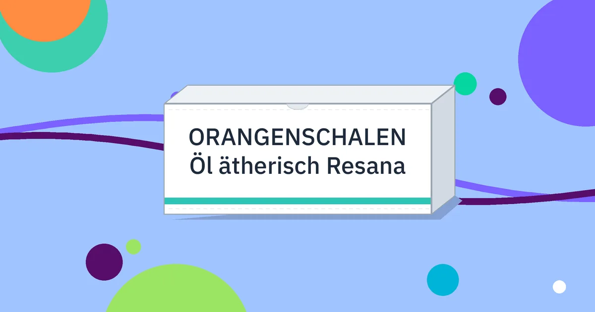 Symbolbild: Packung mit der Aufschrift ORANGENSCHALEN Öl ätherisch Resana (PZN 19413182) – Verfügbarkeit und Bezug in Apotheken in Frankfurt am Main