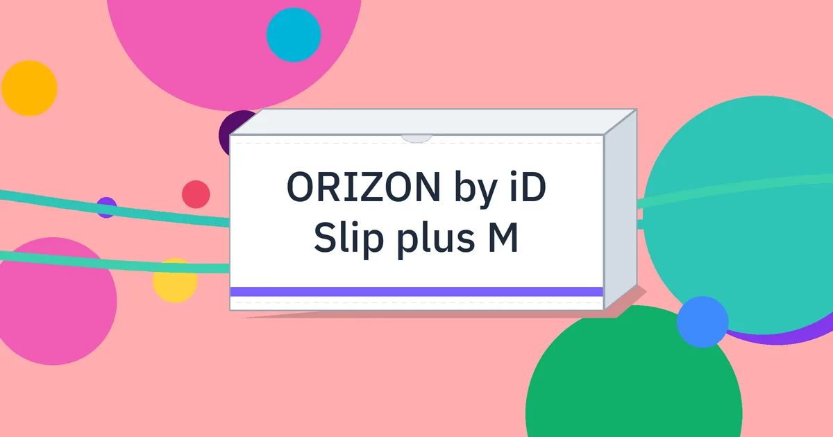 Symbolbild: Packung mit der Aufschrift ORIZON by iD Slip plus M (PZN 17267807) – Verfügbarkeit und Bezug in Apotheken in Frankfurt am Main