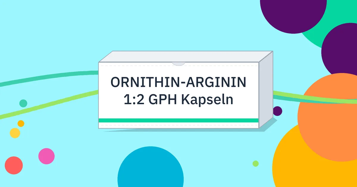 Symbolbild: Packung mit der Aufschrift ORNITHIN-ARGININ 1:2 GPH Kapseln (PZN 00948733) – Verfügbarkeit und Bezug in Apotheken in Frankfurt am Main