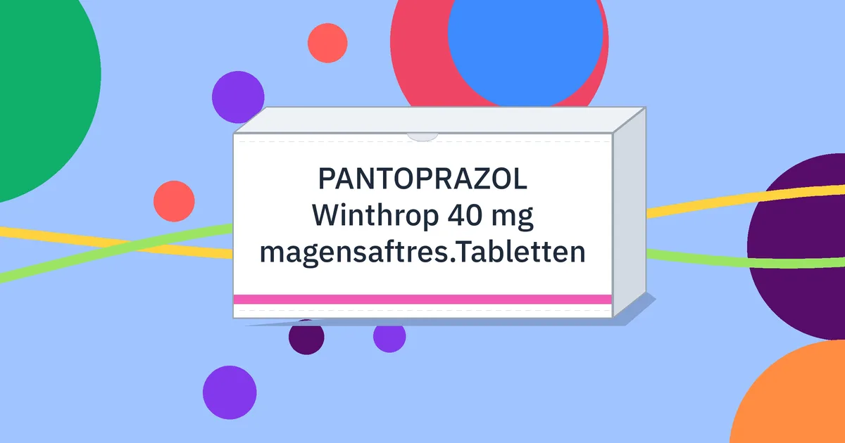 Symbolbild: Packung mit der Aufschrift PANTOPRAZOL Winthrop 40 mg magensaftres.Tabletten (PZN 09190717) – Verfügbarkeit und Bezug in Apotheken in Frankfurt am Main