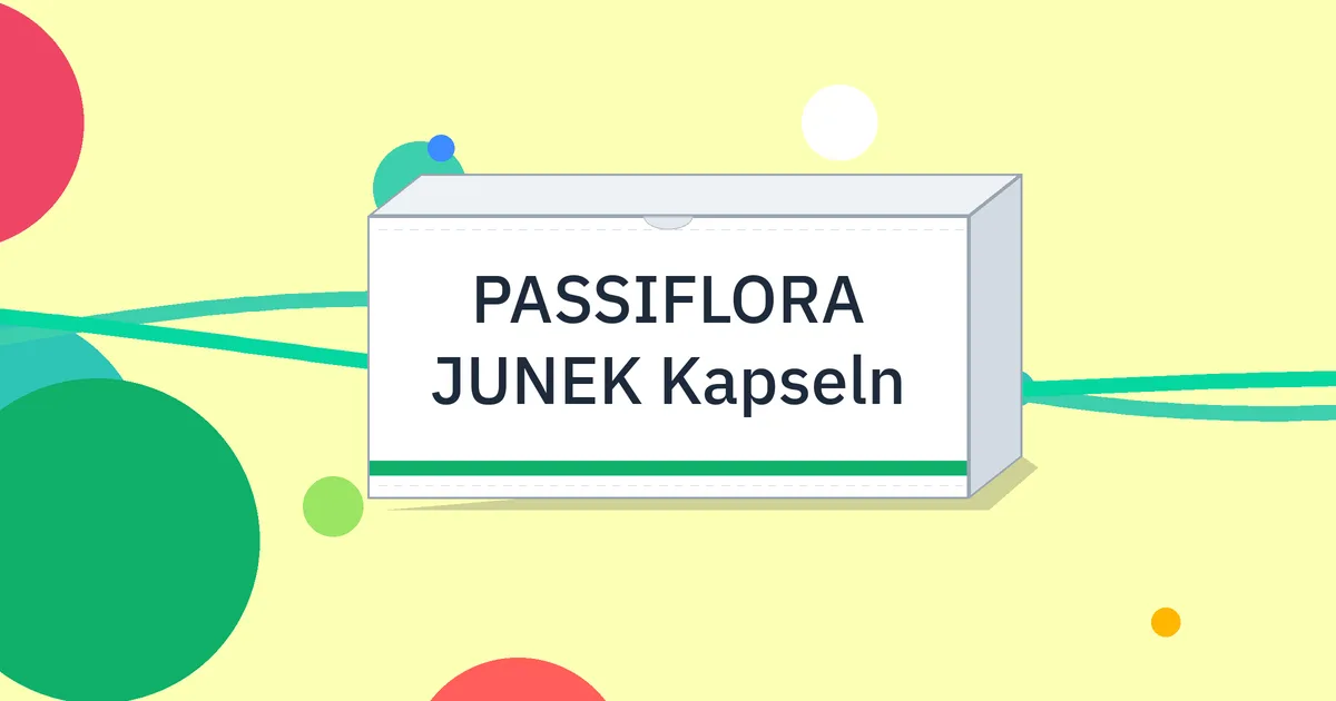 Symbolbild: Packung mit der Aufschrift PASSIFLORA JUNEK Kapseln (PZN 01091364) – Verfügbarkeit und Bezug in Apotheken in Frankfurt am Main