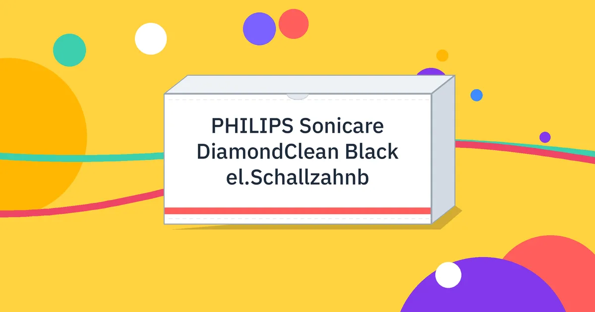 Symbolbild: Packung mit der Aufschrift PHILIPS Sonicare DiamondClean Black el.Schallzahnb (PZN 11380537) – Verfügbarkeit und Bezug in Apotheken in Frankfurt am Main