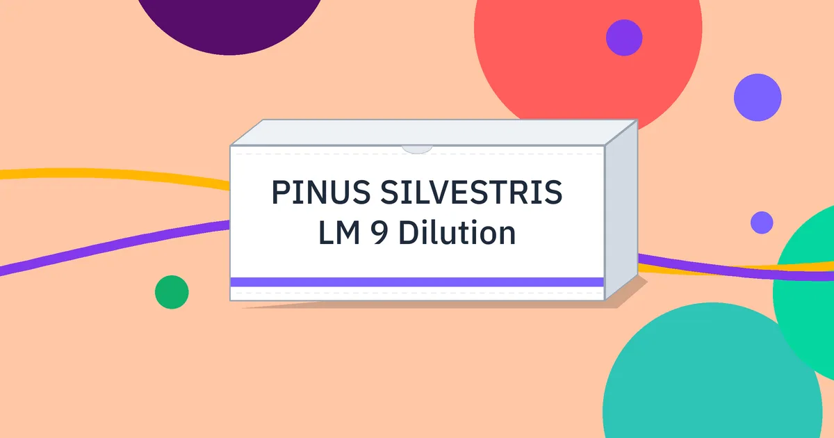 Symbolbild: Packung mit der Aufschrift PINUS SILVESTRIS LM 9 Dilution (PZN 13642929) – Verfügbarkeit und Bezug in Apotheken in Frankfurt am Main