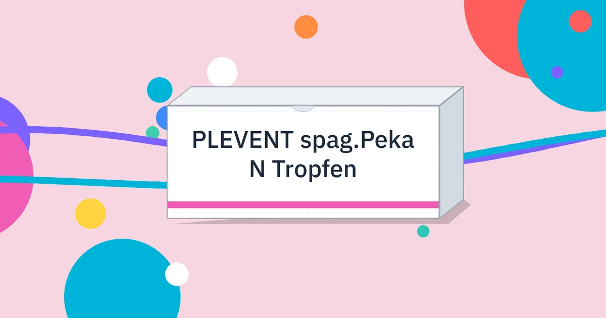 Symbolbild: Packung mit der Aufschrift PLEVENT spag.Peka N Tropfen (PZN 02090817) – Verfügbarkeit und Bezug in Apotheken in Frankfurt am Main