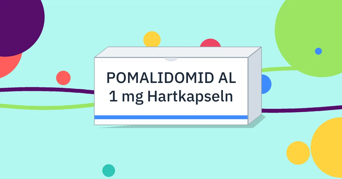 Symbolbild: Packung mit der Aufschrift POMALIDOMID AL 1 mg Hartkapseln (PZN 19541187) – Verfügbarkeit und Bezug in Apotheken in Frankfurt am Main