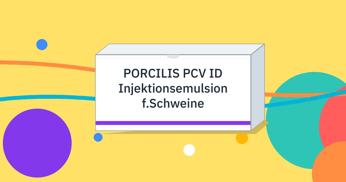 Symbolbild: Packung mit der Aufschrift PORCILIS PCV ID Injektionsemulsion f.Schweine (PZN 11684071) – Verfügbarkeit und Bezug in Apotheken in Frankfurt am Main